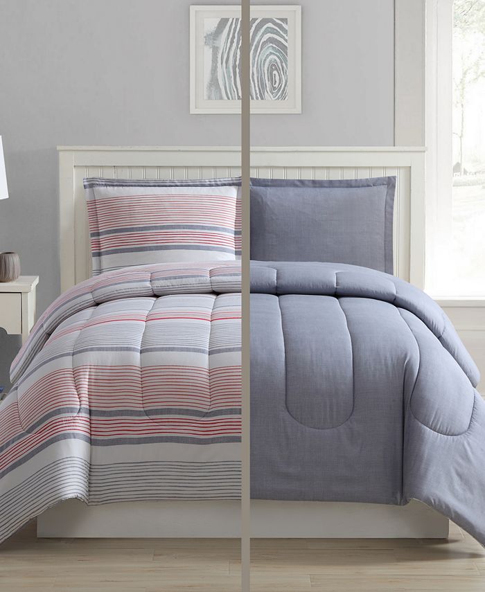 Ellison First Asia Shilo 3-Pc. Reversible Full/Queen Comforter Set ...