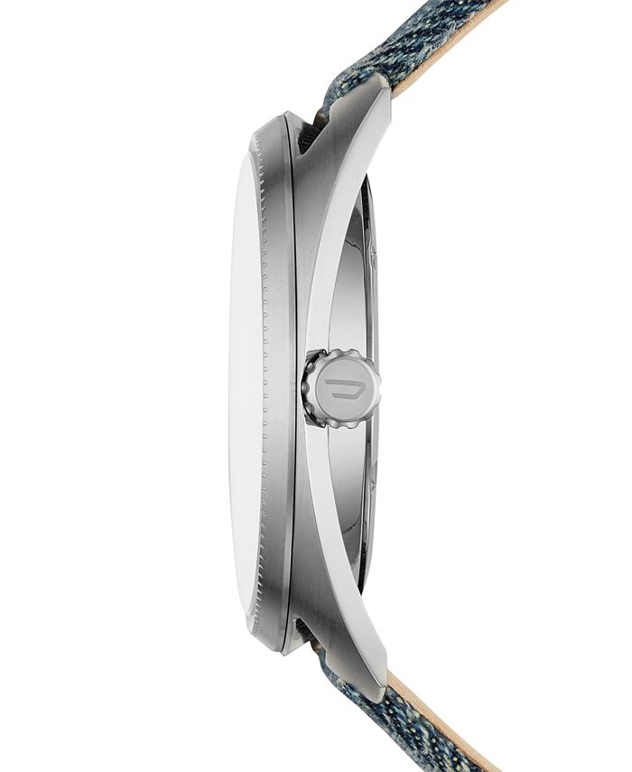 Diesel Men's Fastback Blue Denim Strap Watch 46mm - Macy's