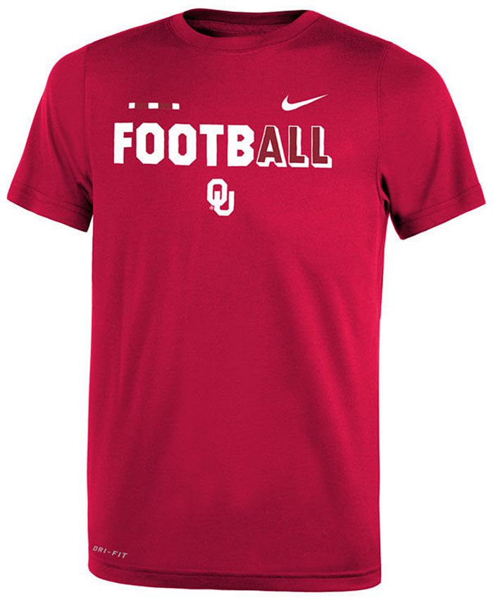 Nike Oklahoma Sooners Legend Football T-Shirt, Big Boys (8-20) - Macy's