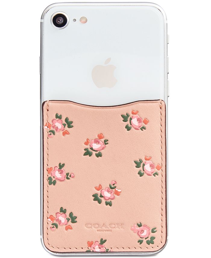 COACH Boxed Pocket Sticker with Floral Boom Print - Macy's