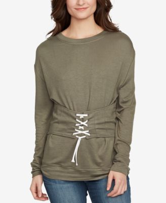 WILLIAM RAST Corset Sweatshirt - Macy's