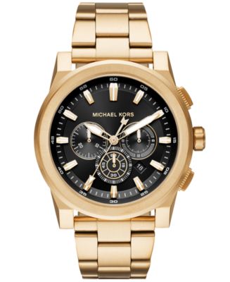 Michael Kors Men's Chronograph Grayson Gold-Tone Stainless Steel ...