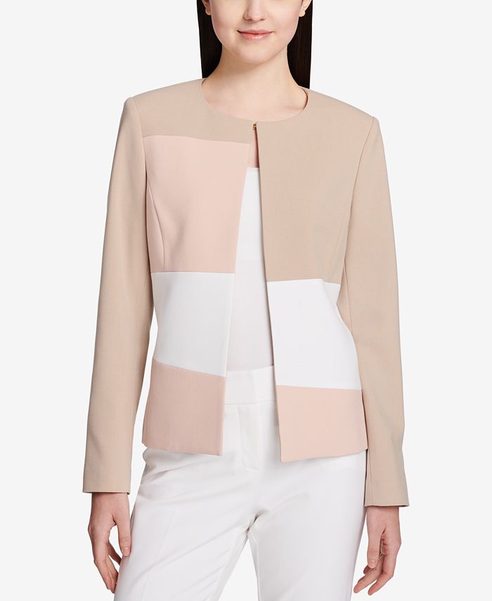 Calvin Klein Colorblocked Jacket - Macy's