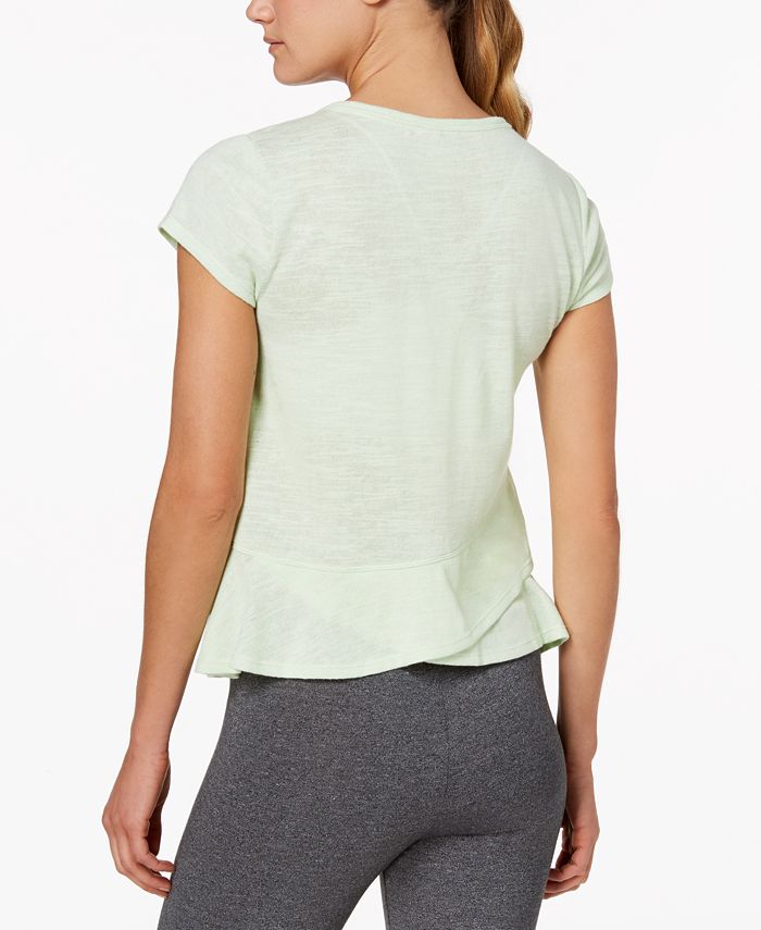 Calvin Klein Overlapping-Back T-Shirt - Macy's