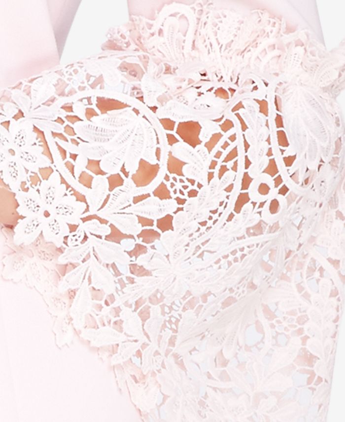 Tahari ASL Lace Bell-Sleeve Dress Suit - Macy's