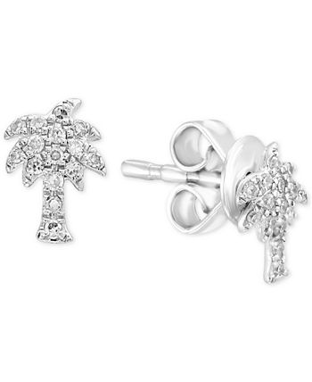 EFFY Collection EFFY® Kidz® Diamond Palm Tree Stud Earrings (1/10 ct. t ...