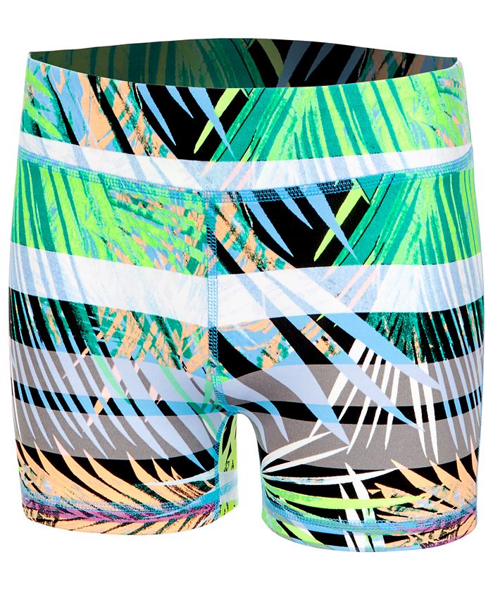 Ideology Palm-Print Compression Shorts, Big Girls, Created for Macy's ...
