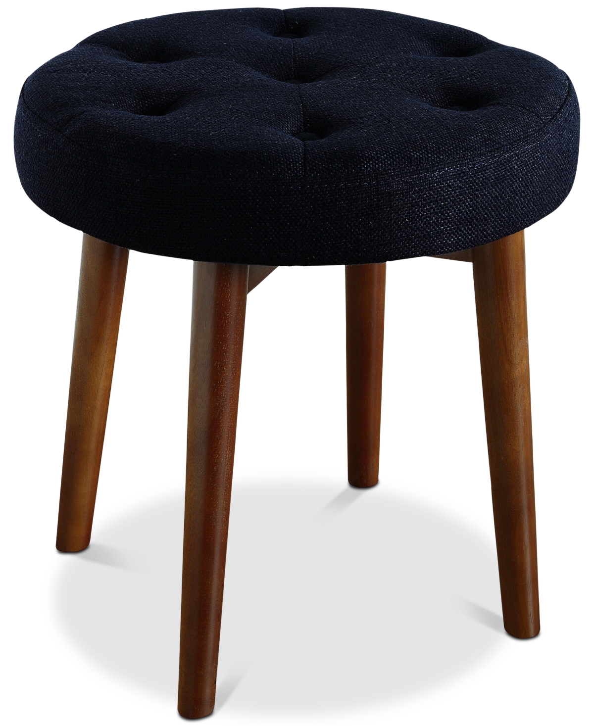 Click here for Elle Decor Penelope Round Stool - Navy prices