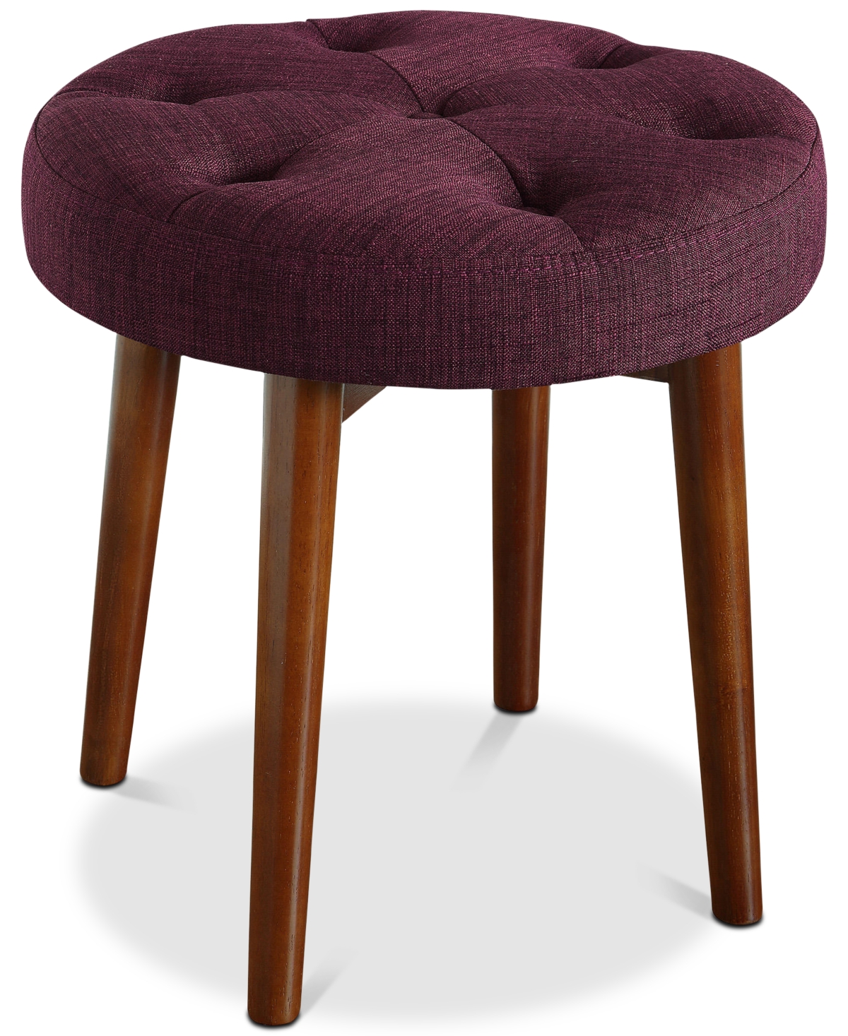 Click here for Elle Decor Penelope Round Stool - Purple prices