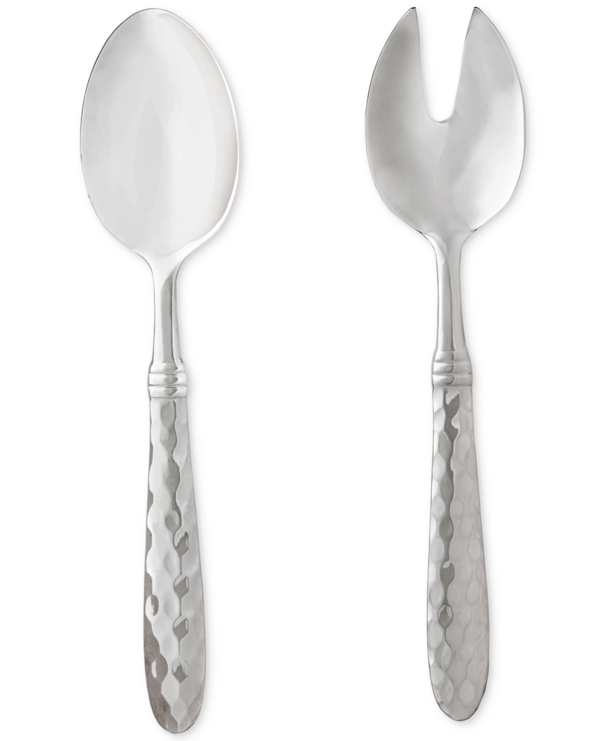 Click here for Vietri Martellato 2-Pc. Salad Server Set - Grey prices