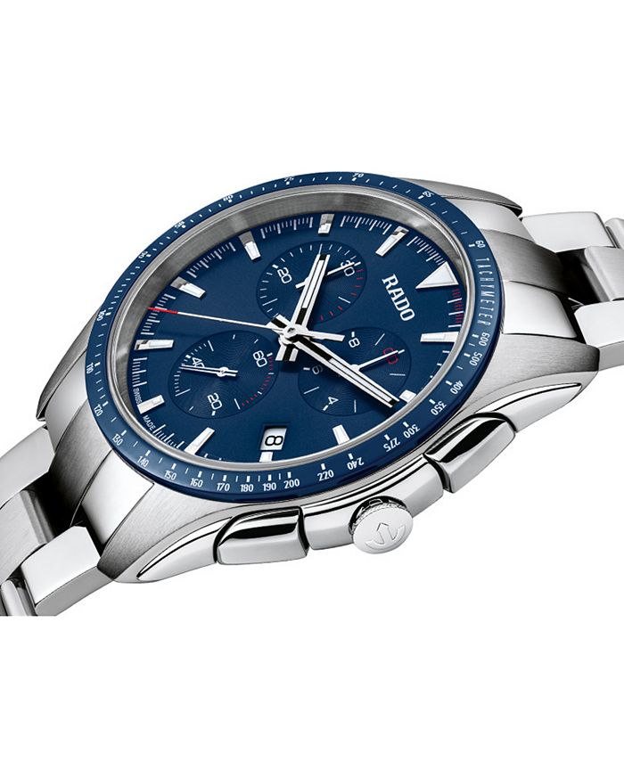 Rado Men's Swiss Chronograph Hyperchrome Stainless Steel Bracelet Watch ...
