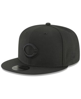 New Era Cincinnati Reds Blackout 59FIFTY FITTED Cap - Macy's