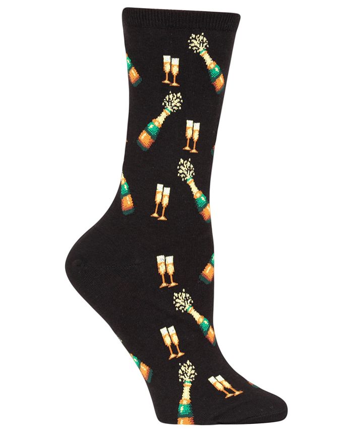 Hot Sox Women's New Year Champagne Bottles Socks - Macy's