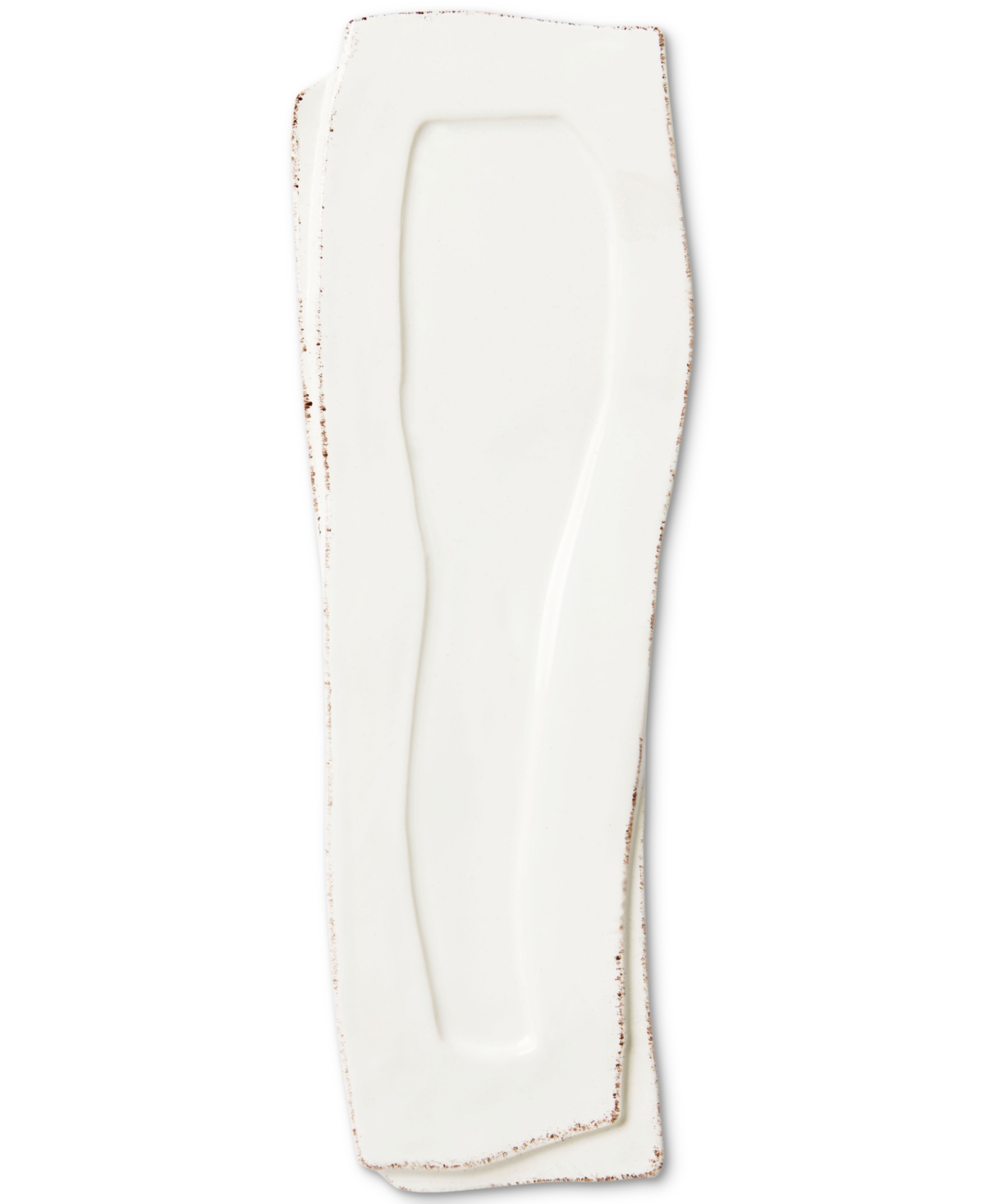 Click here for Vietri Lastra Collection Spoon Rest - White prices