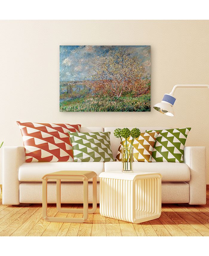 Trademark Global Claude Monet 'Spring 1880' Canvas Wall Art, 24" x 32 ...