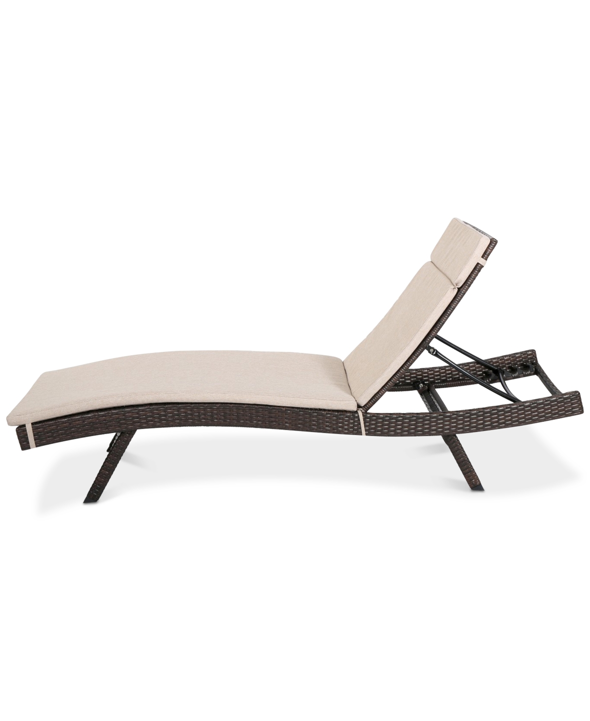 Click here for Pietro Outdoor Chaise Lounge with Cushion - Grey prices