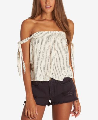 Billabong Juniors' Convertible Off-The-Shoulder Top - Macy's
