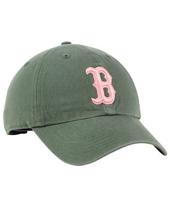 '47 Brand Boston Red Sox Moss Pink CLEAN UP Cap - Macy's