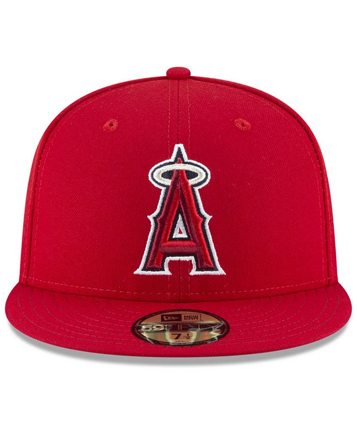 New Era Los Angeles Angels Authentic Collection 59FIFTY Fitted Cap - Macy's