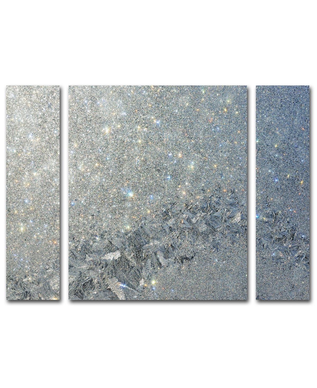 Click here for Kurt Shaffer Frost Pattern Sun Stars Multi Panel A... prices