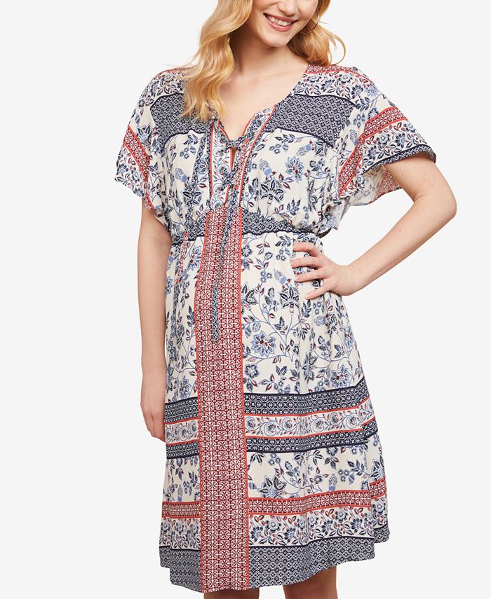Motherhood Maternity Jessica Simpson Maternity Printed A-Line Dress ...