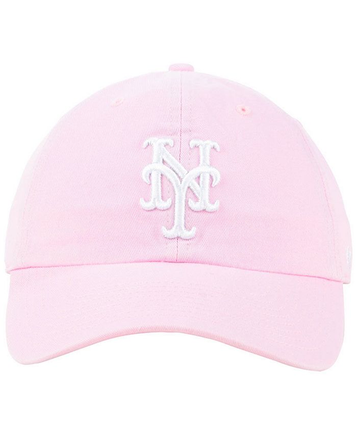 '47 Brand New York Mets Pink CLEAN UP Cap - Macy's