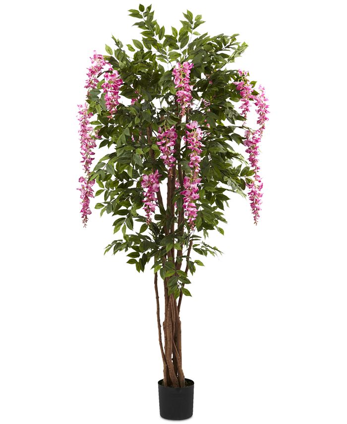 Nearly Natural 6.5' Artificial Wisteria Tree - Macy's