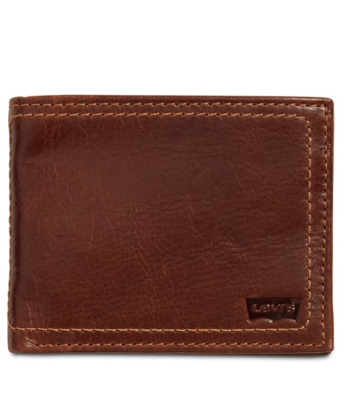 Levi's Men's RFID Leather Traveler Wallet - Macy's