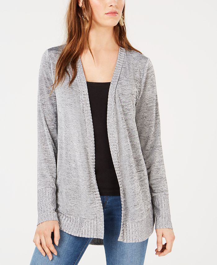 Bar III Marled Open-Front Cardigan, Created for Macy's - Macy's