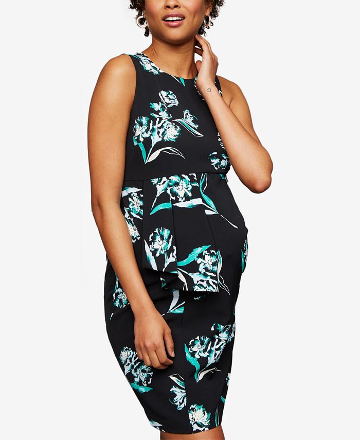 A Pea in the Pod Maternity Printed Dress - Macy's