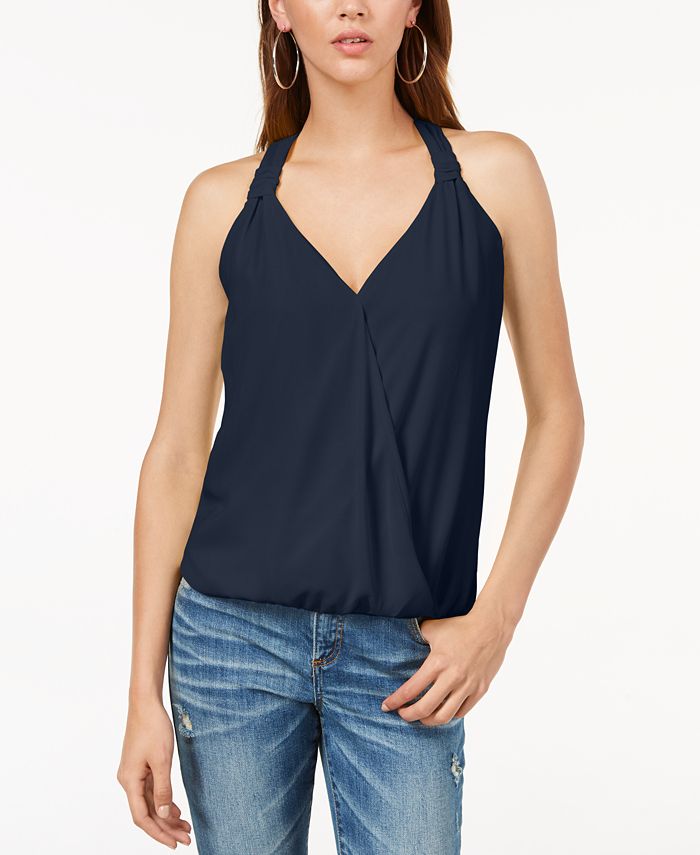 INC International Concepts I.N.C. Surplice Blouson Tank Top, Created ...