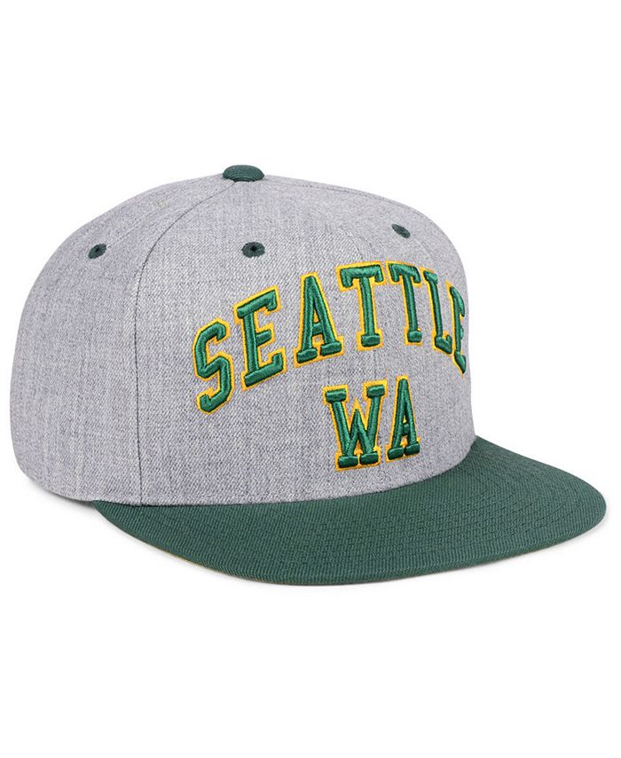 Mitchell & Ness Seattle SuperSonics Side Panel Cropped Snapback Cap ...