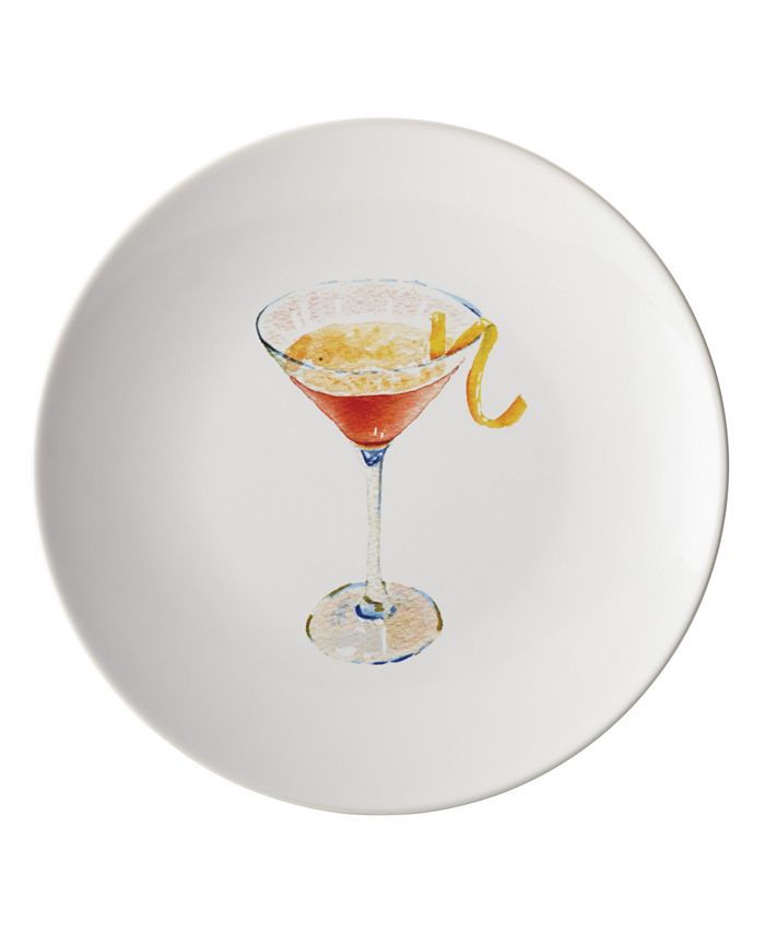 Rachael Ray Cocktails 4-Pc. Stoneware Party Plate Set - Macy's