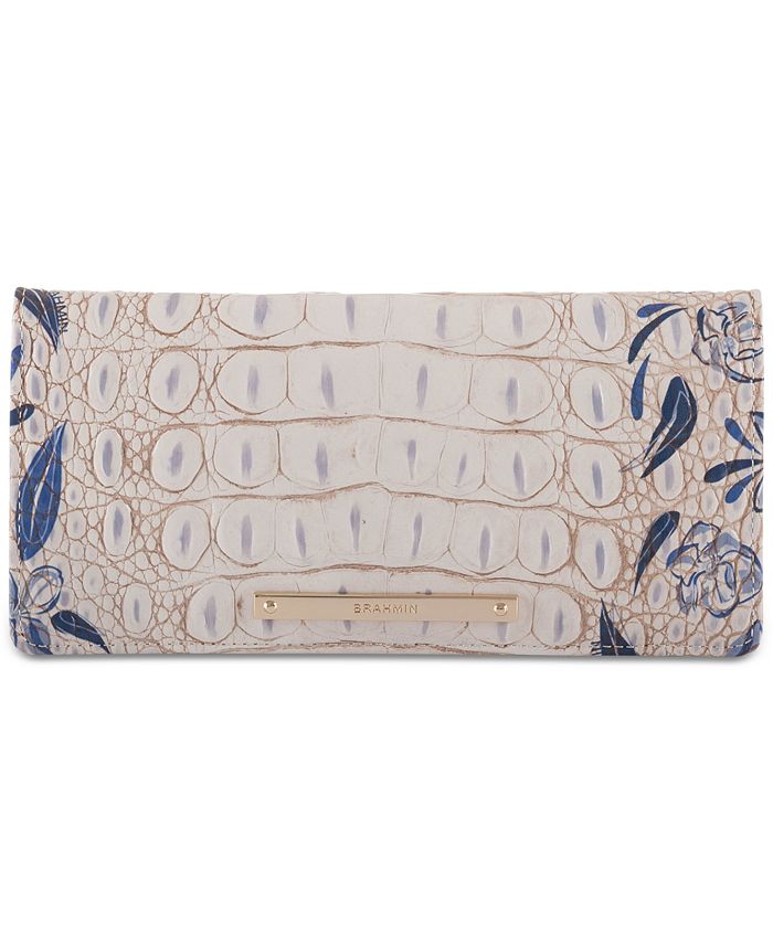 Brahmin Ady Indigo Palaminto Embossed Leather Wallet - Macy's