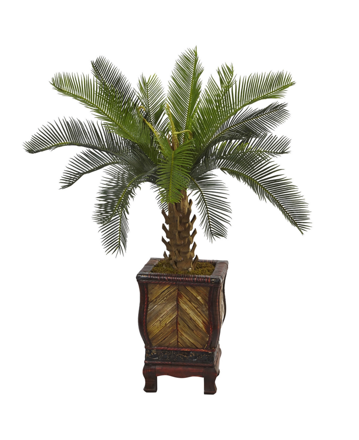 Click here for Nearly Natural 3 Cycas Artificial Tree in Wood Pla... prices
