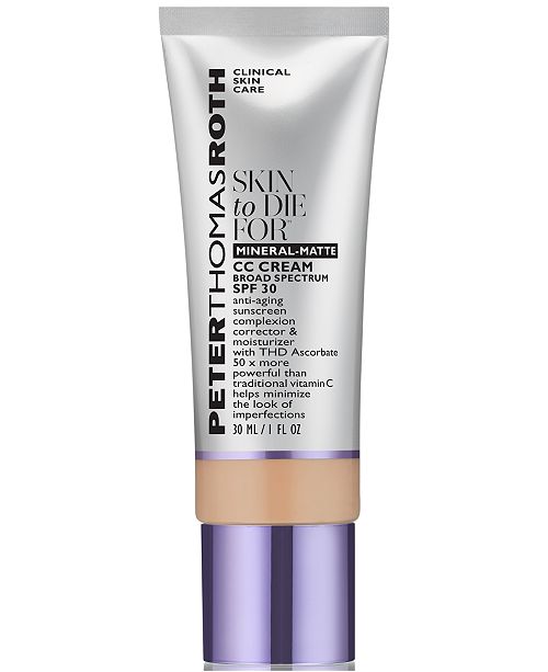 Peter Thomas Roth Skin To Die For Mineral-Matte CC Cream SPF 30, 1 fl ...