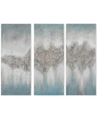 Madison Park 3-Pc. Luminous Hand-Painted Canvas Wall Art Set - Macy's