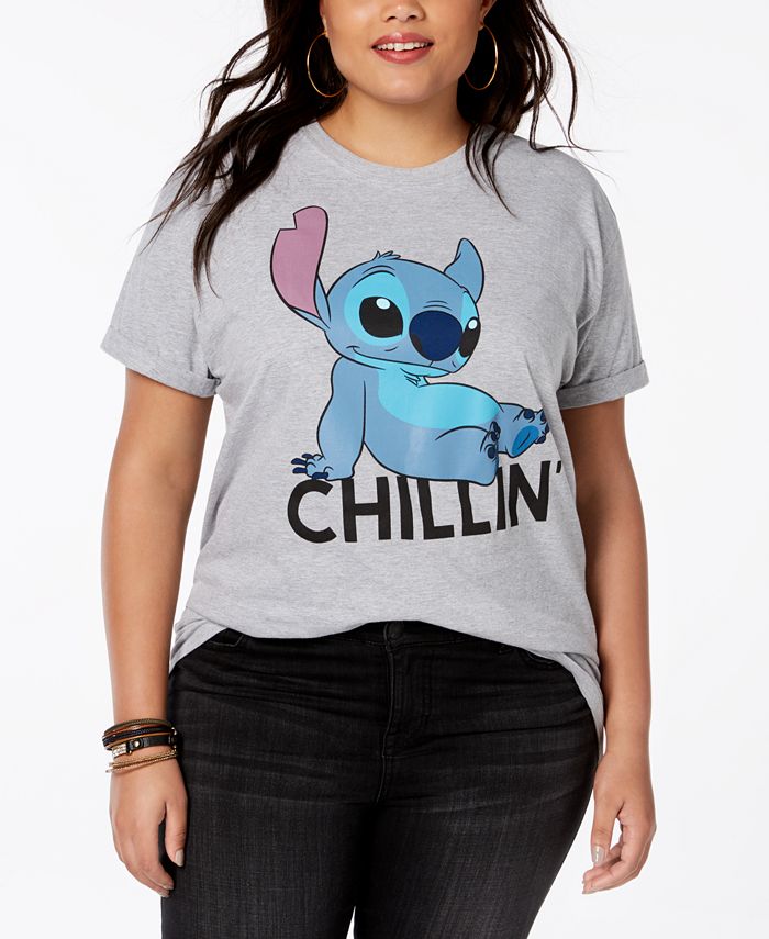 Disney Plus Size Stitch Graphic T-Shirt - Macy's