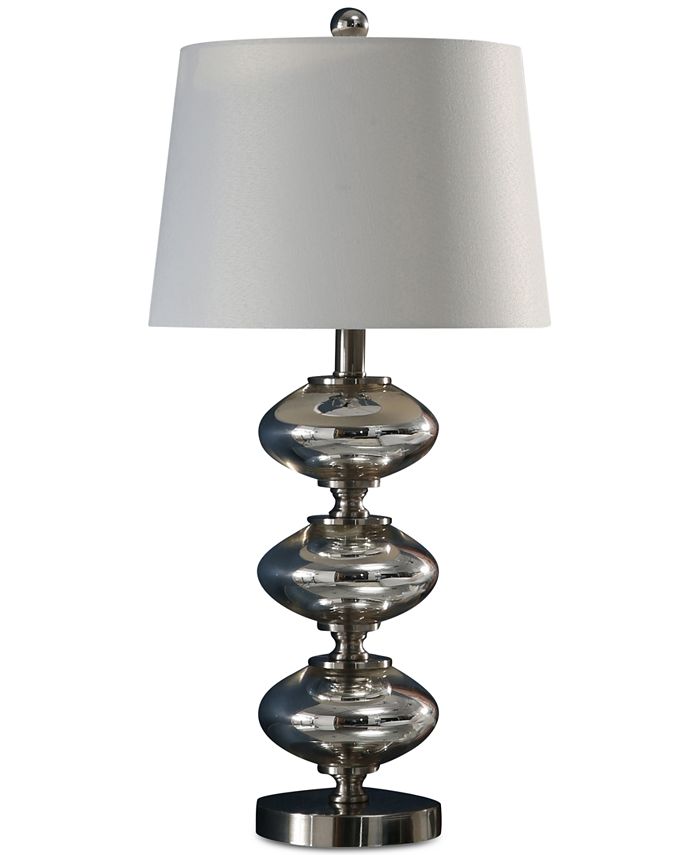 Abbyson Living Atlantic Silver Table Lamp - Macy's