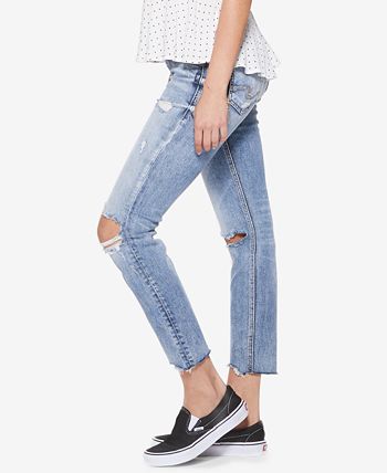 Silver Jeans Co. Sam Ripped Boyfriend Jeans - Macy's