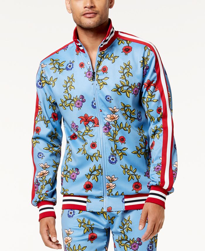 Reason Men's Floral Track Jacket - Macy's
