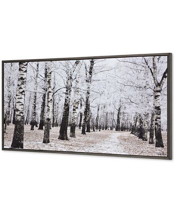 Furniture Woodland Large Rectangular Wall Art, Quick Ship - Macy's