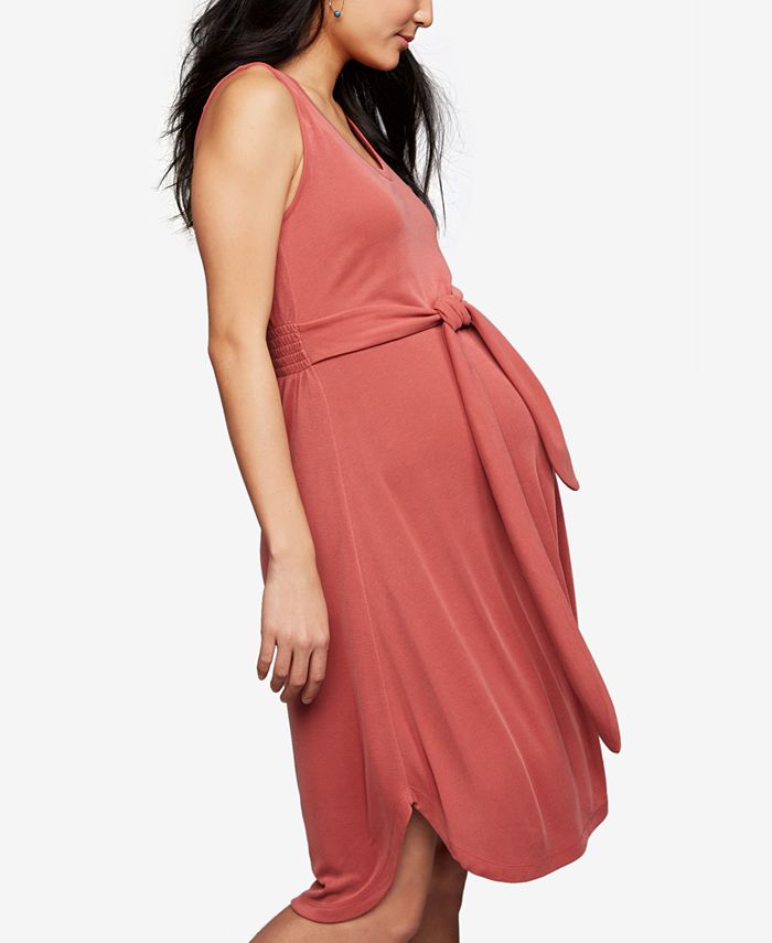 A Pea in the Pod Maternity Belted Dress - Macy's