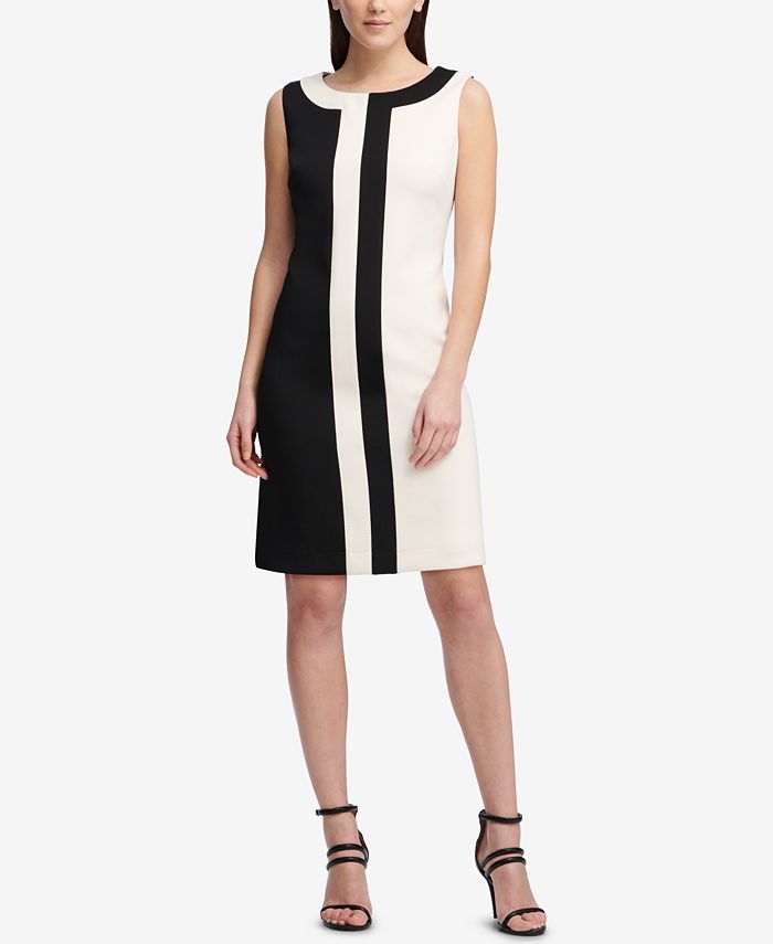 DKNY Sleeveless Colorblocked Dress, Created for Macy's - Macy's