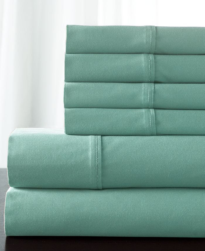 Elite Home Solid 800 Thread Count 6-Pc. Queen Sheet Set - Macy's