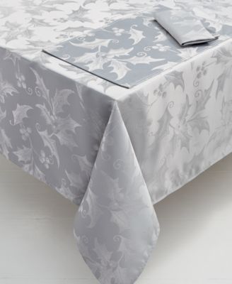 Elrene Metallic Holly Table Linens Collection - Macy's