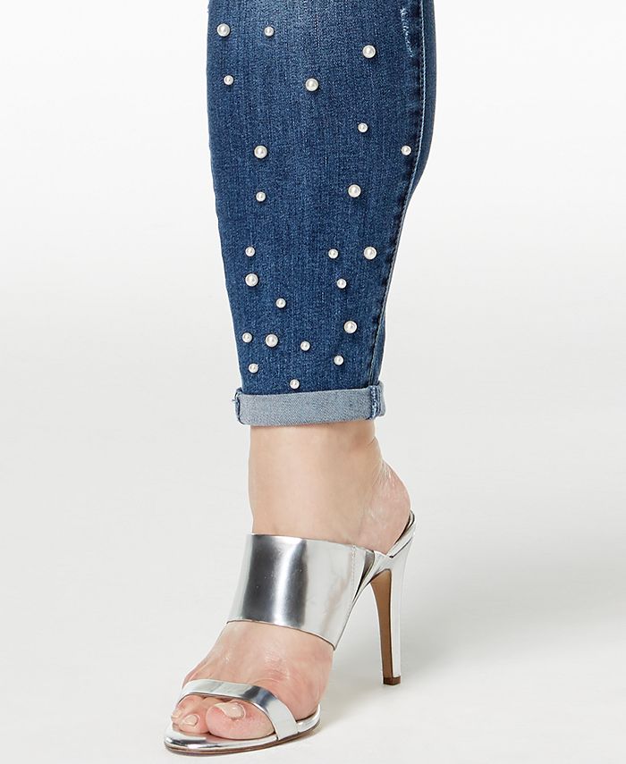 Celebrity Pink Plus Size Embellished Skinny Jeans - Macy's