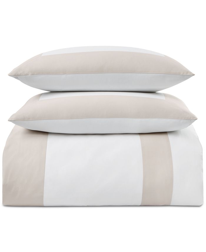 Charter Club Colorblock Black 3-Pc. King Duvet Cover Set, Created for ...