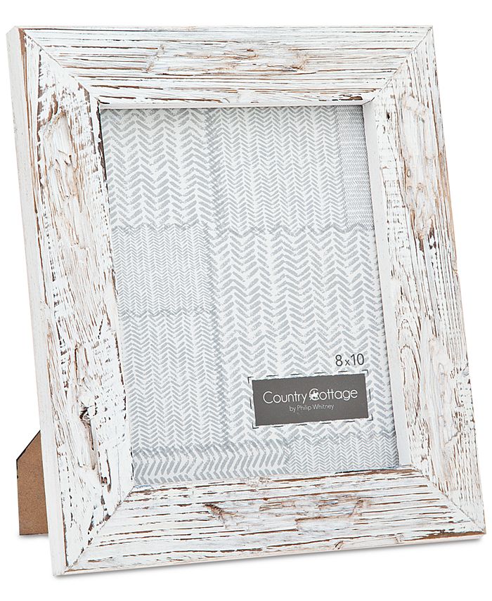 Philip Whitney Godinger 8" x 10" White Barn Picture Frame - Macy's