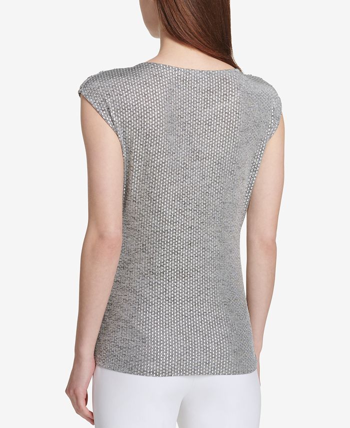 Calvin Klein Ruched-Side Top - Macy's